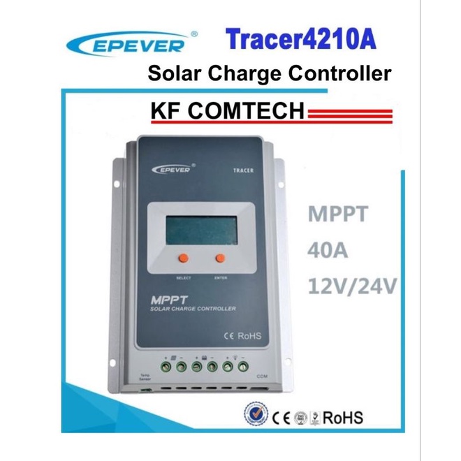 Epever MPPT Solar Charge Controller Tracer 4210A 40A | Shopee Malaysia