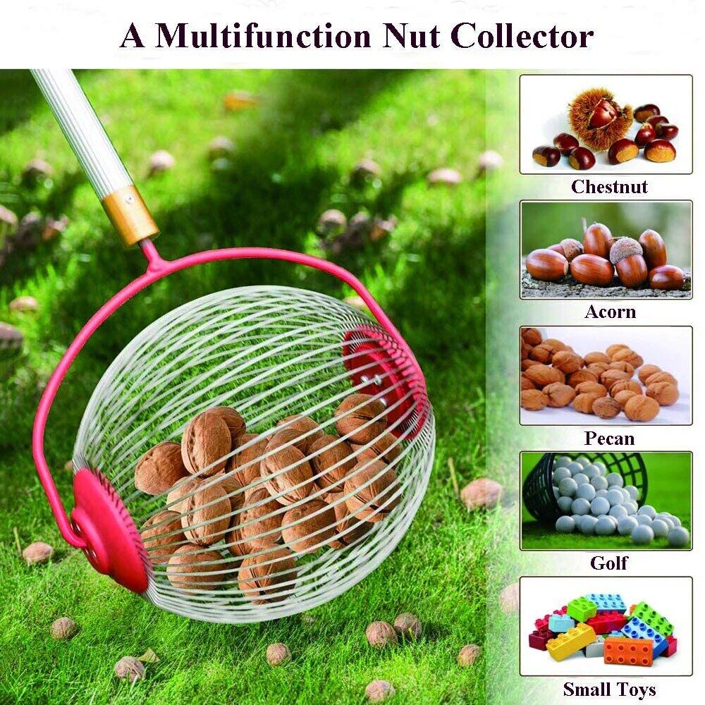 Ball Collector Rolling Nut Harvester Ball Picker Adjustable Outdoor ...