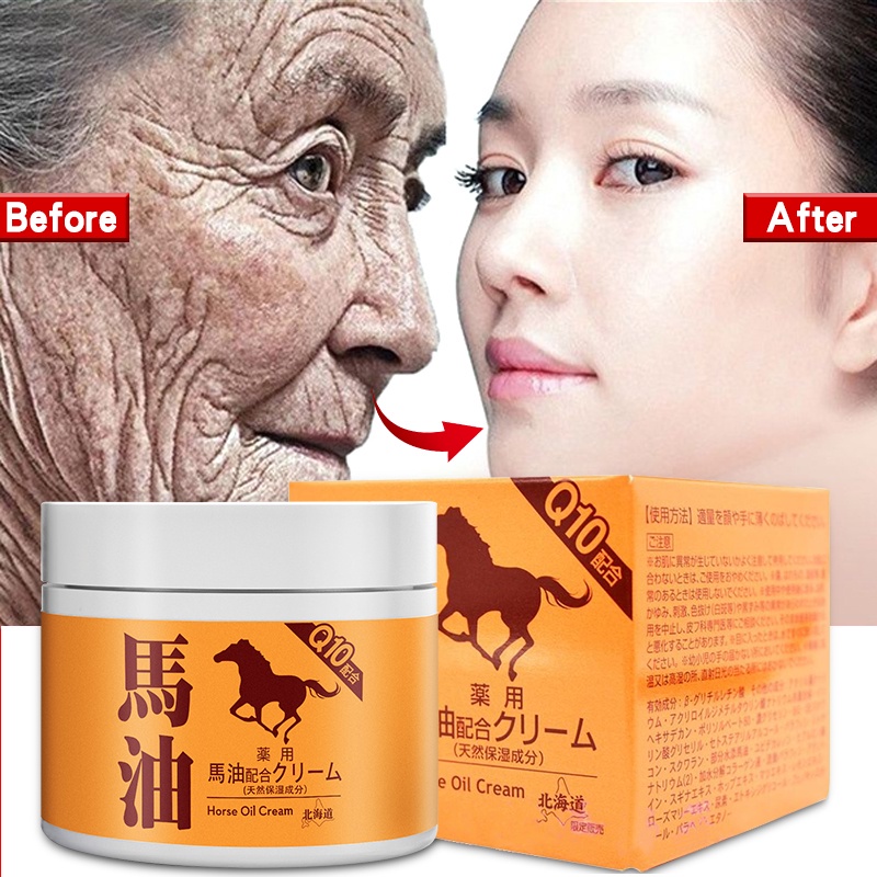 Instant Horse Oil Wrinkle Remover Facial Cream Firming Anti-Aging ...