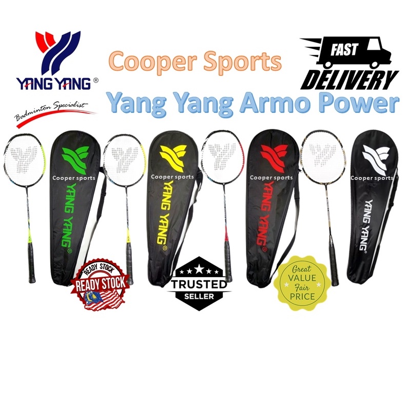 YANG YANG ARMO POWER Badminton Racquet / YANGYANG Racket 🏸🎾🏸🎾 | Shopee ...