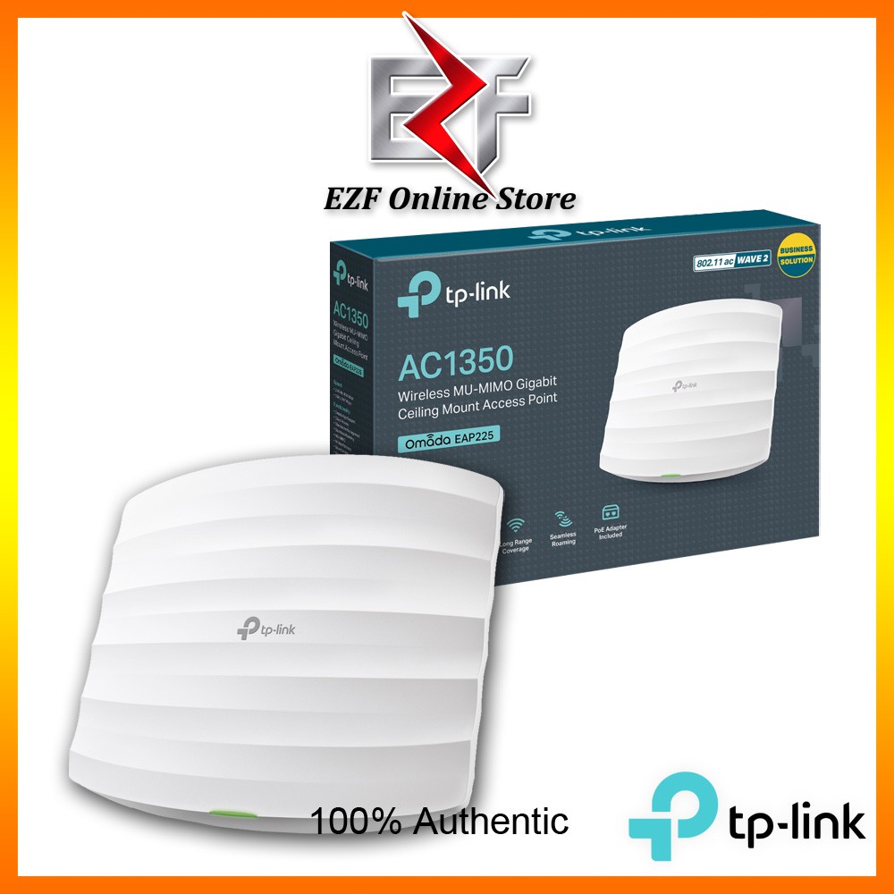 TP-Link EAP225 AC1350 Wireless MU-MIMO Gigabit Ceiling Mount Access Point | Shopee Malaysia