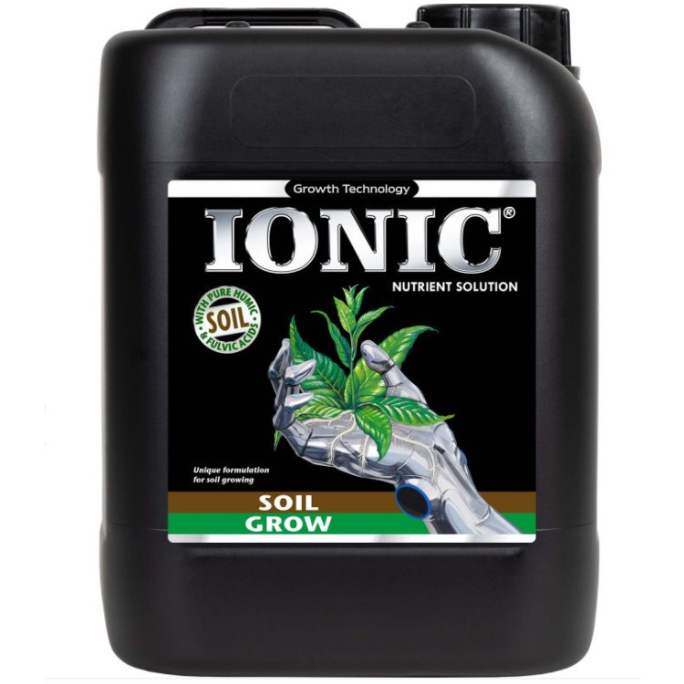Growth Technology IONIC Soil Grow 5 Litres (Soil Liquid Compound fertilizer, Humic Acids, Fulvic ...