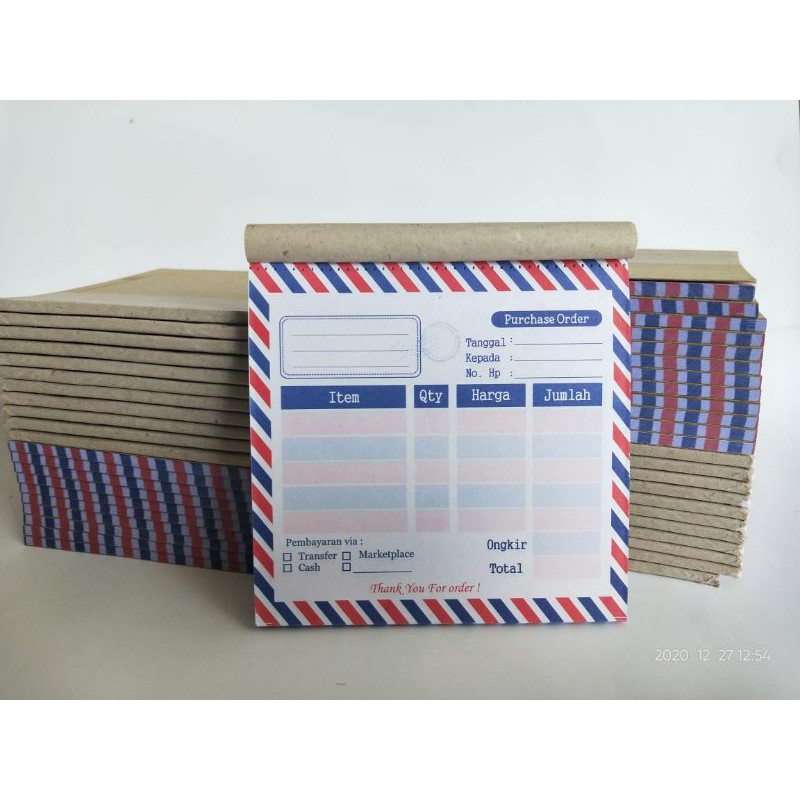 Airmail NOTES / NCR label 2 PLY 1/6 folio | Shopee Malaysia