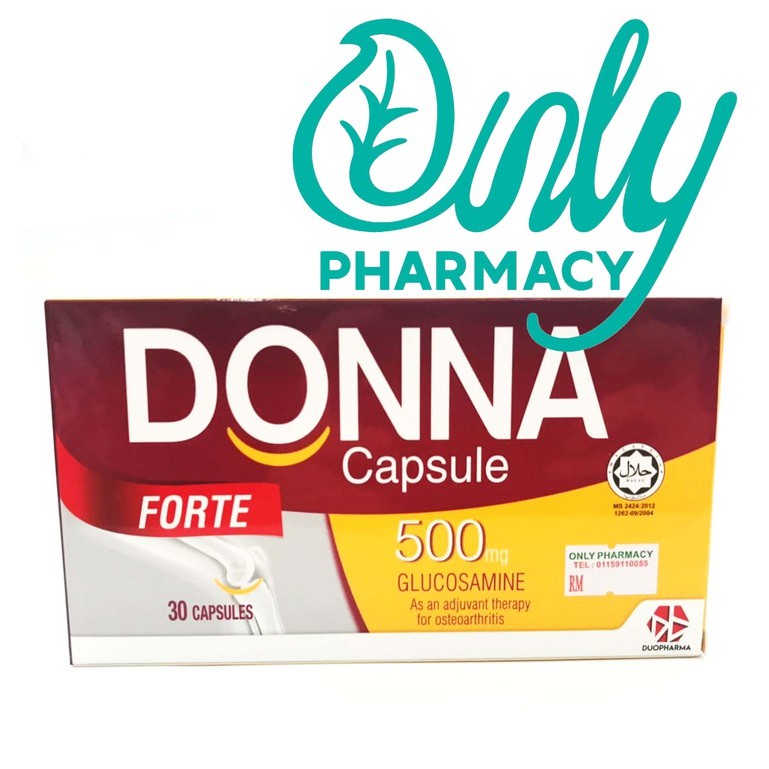 Donna Forte Capsule Glusosamine 500mg (30 capsules) | Shopee Malaysia