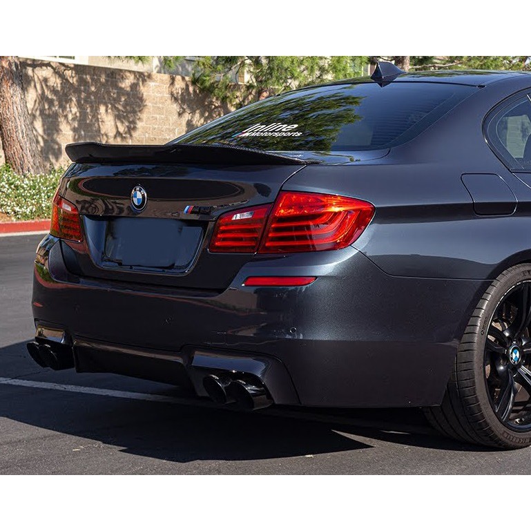 bmw f10 5 series carbon fiber highkick trunk spoiler wing psm style for ...