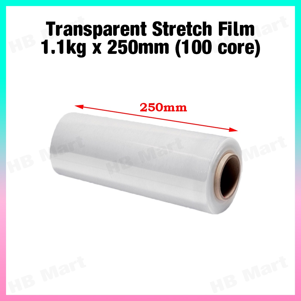 *PROMOTION* Black / Transparent Stretch Film 50cm (2.2Kg X 1 Roll) SF01 ...
