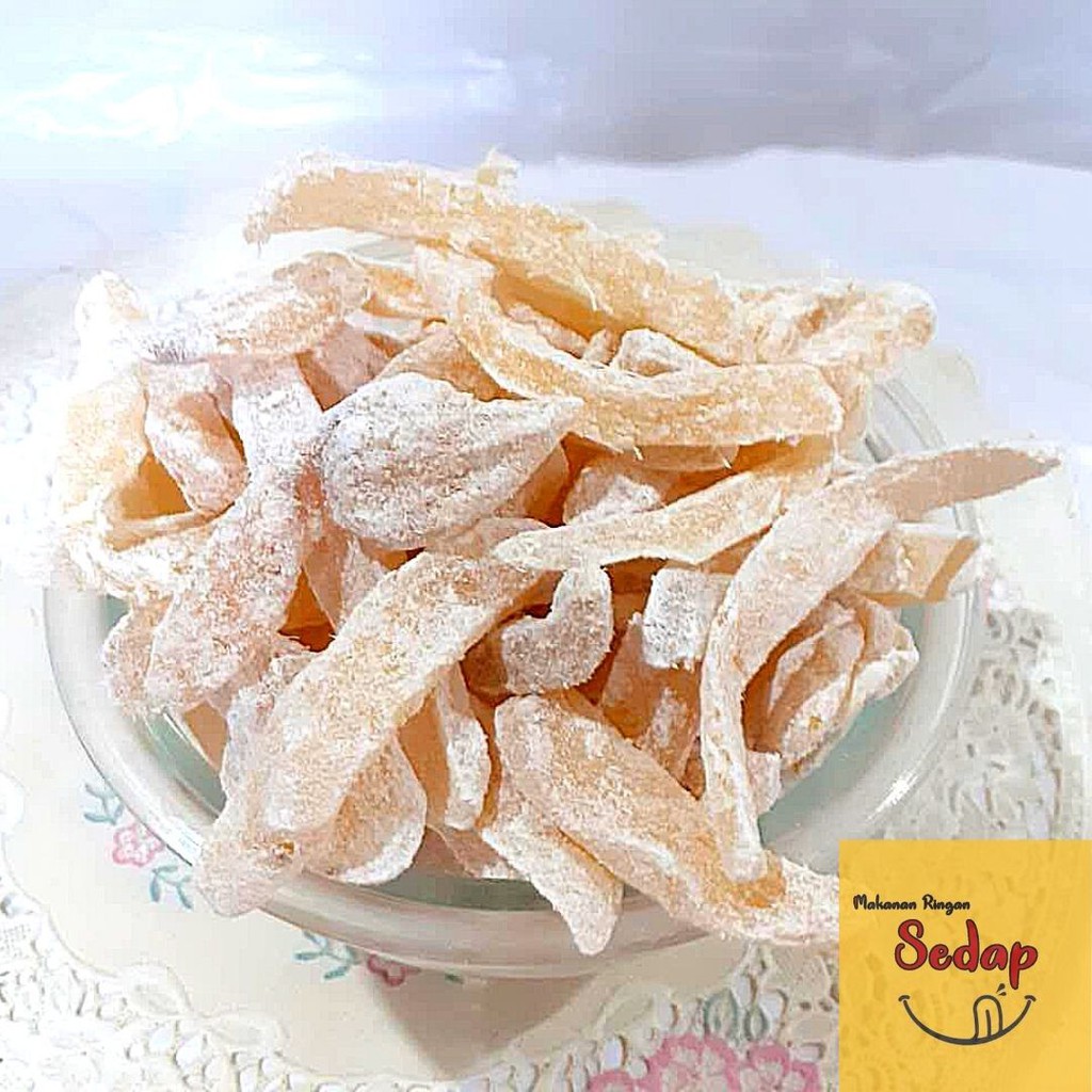 250g 500g Asam Halia Putih Halus (Biasa), Asam Halia Madu Kuning Keping ...