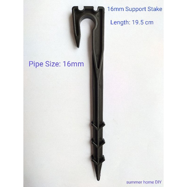 Black Support Stake Holder for Dripline Drip Tape 16mm Floor Ground ...