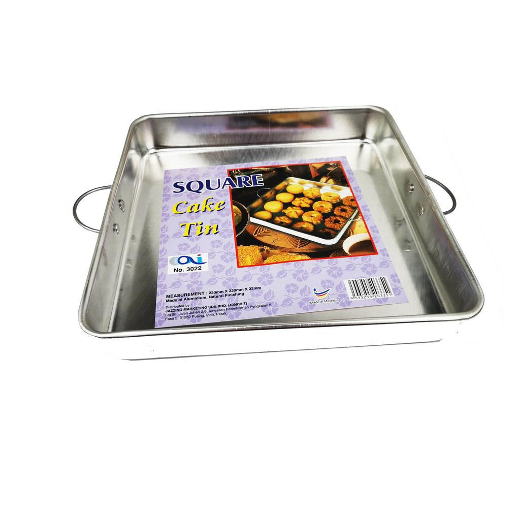 ALUMINIUM SQUARE CAKE PLATE KEK TIN ACUAN KEK CAKE TRAY LOYANG KEK 4 ...
