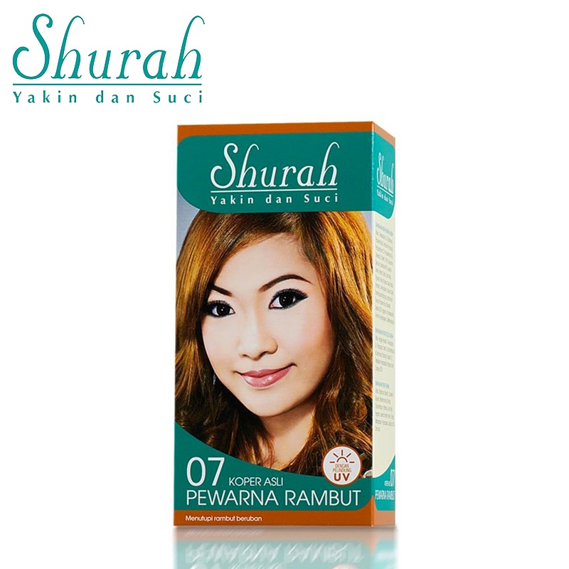 Shurah Pewarna Rambut dengan Pelindung UV hair Colouring 60ml + 40g ...