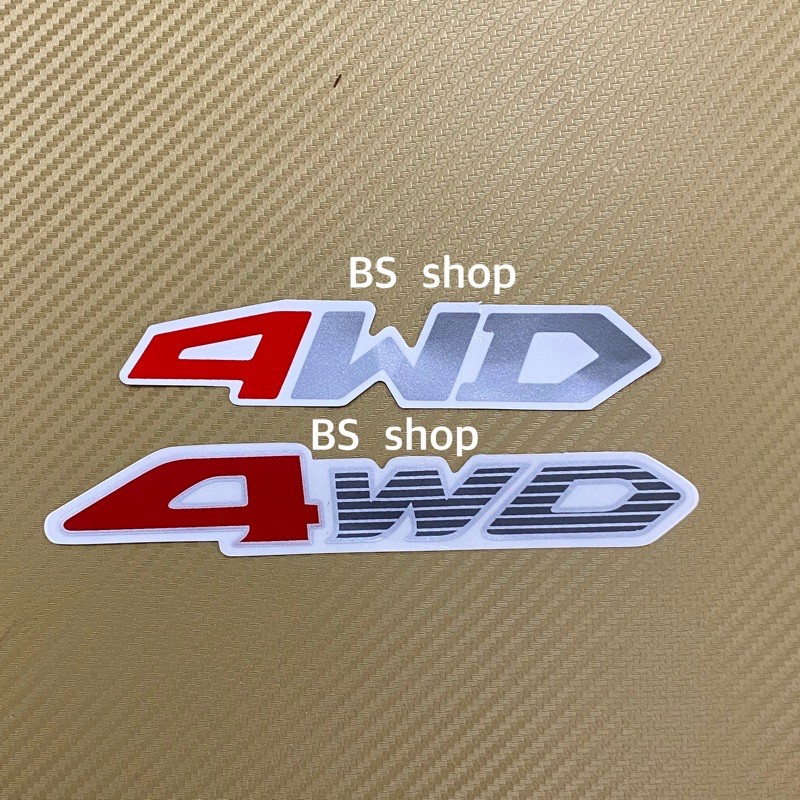 Sticker * 4WD Attached To The Rear Tailgate ISUZU D-MAX Year 2002-2007 ...