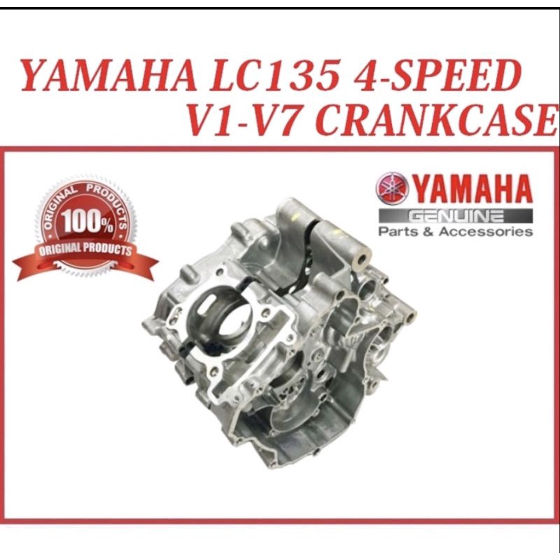 Cover engine Yamaha LC135 V1 hingga V8 (4s) Crankcase Set 1S8-E5150-00 ...