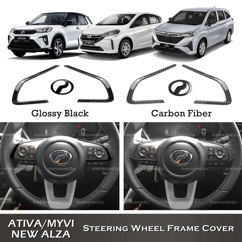 Awesome2u Perodua Ativa Myvi FL New Alza New Axia Steering Wheel Frame ...