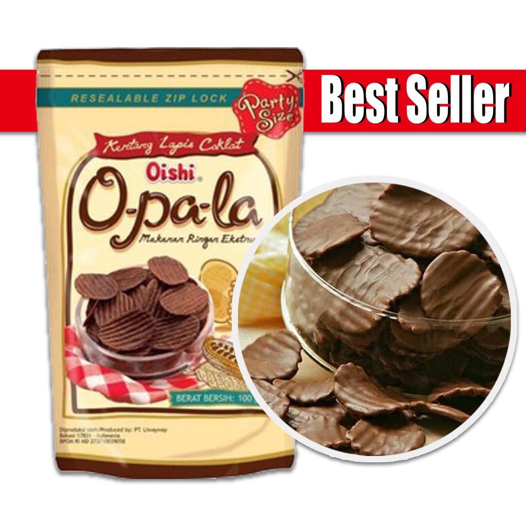 [HALAL] READY STOCK Oishi Opala Chocolate Potato Chips 100g 印尼Oishi网红爆款 ...