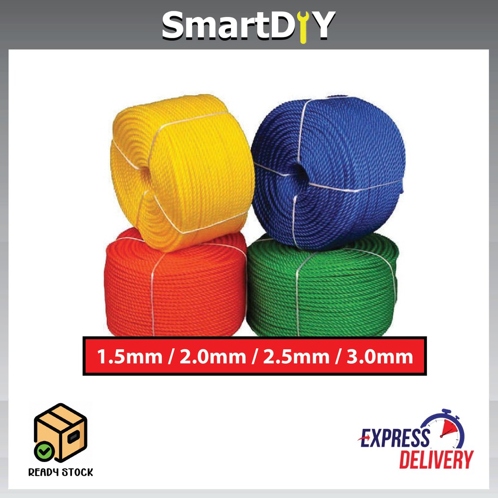 1.5mm , 2mm , 2.5mm , 3mm PE Rope Tali/ Polyethylene Nylon Rope / PE ...