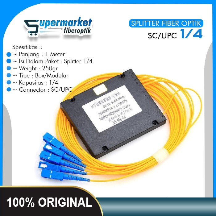 Passive Splitter 1-4 SC UPC Large Modular Fiber Optic | Shopee Malaysia