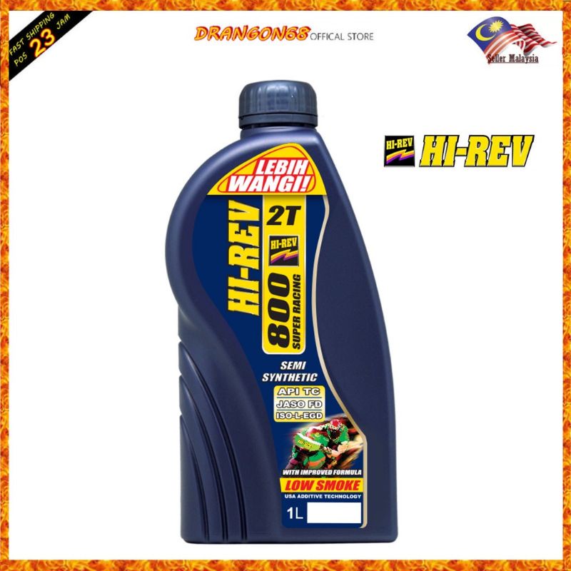 HI-REV 2T 800 SUPER RACING SEMI SYNTHETIC 100% ORIGINAL | Shopee Malaysia