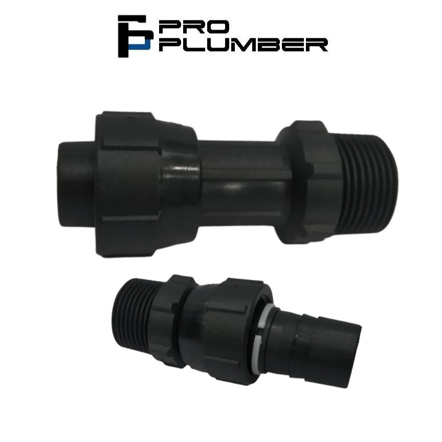Hansen PVC Male Thread Adapter 25MM Pipe Connector Paip Poli Hdpe Pipe ...