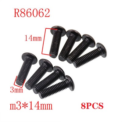 RC M2 M2.5 M3 M4 Button/Flat/Round/Column Head Hex Screws Nuts Metal ...
