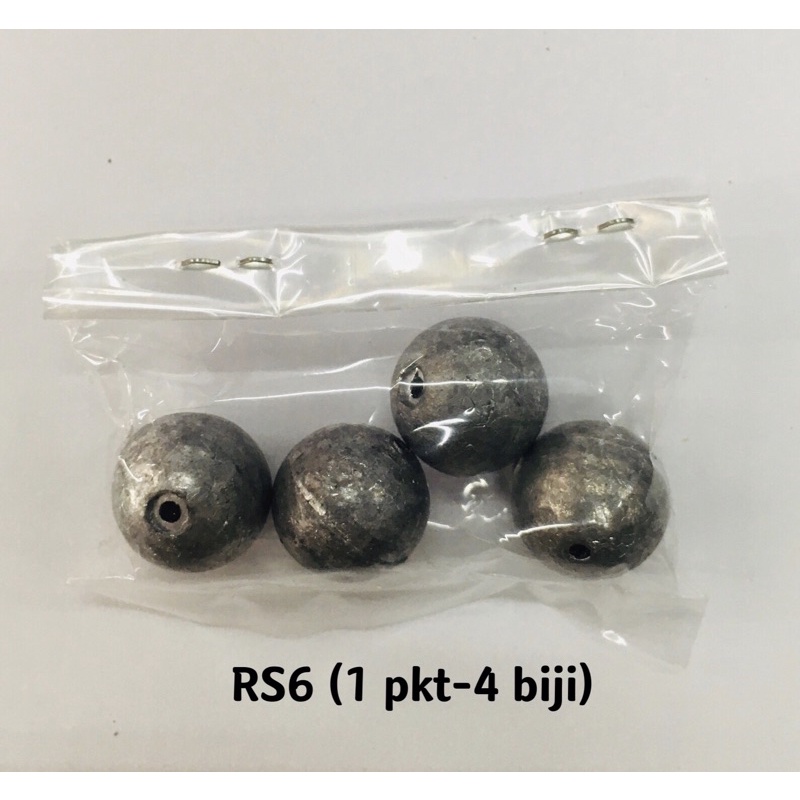 BATU TIMAH LADUNG (RS) MEMANCING SIZE 1-6 / BATU PANCING / BATU LADUNG ...