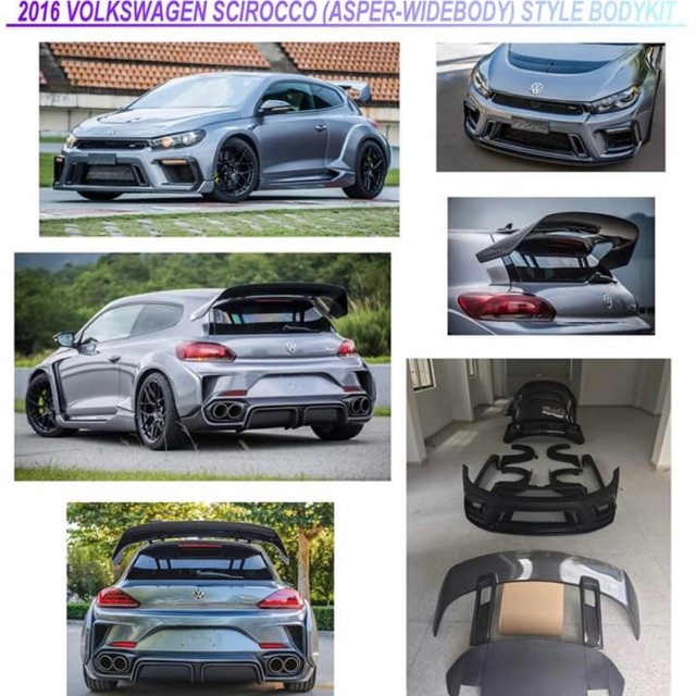 Volkswagen scirocco ASPEC Wide Bodykit body kit bumper bonnet fender ...