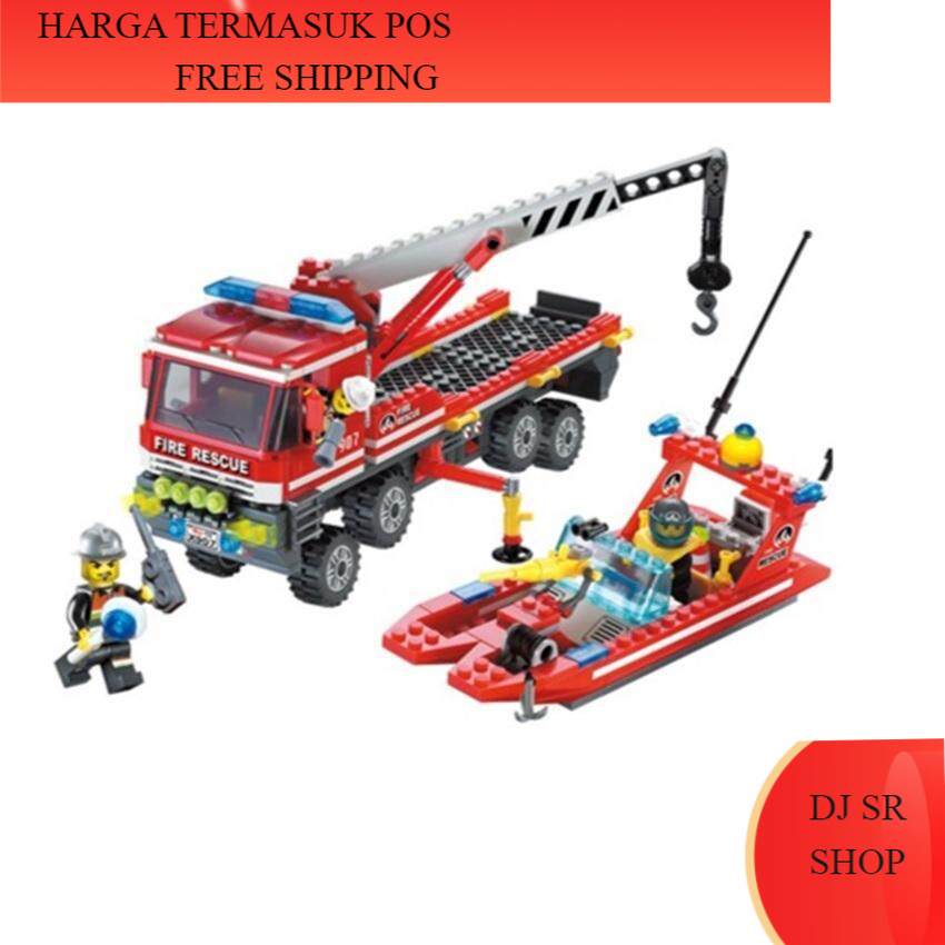 ENLIGHTEN Building Blocks DIY Firefighter Truck 417pcs | Shopee Malaysia
