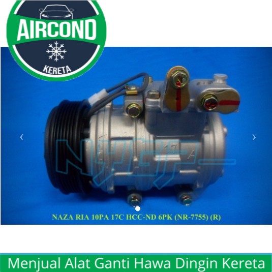 NAZA RIA 10PA 17C HCC-ND 6PK (R) COMPRESSOR NR-7755 | Shopee Malaysia
