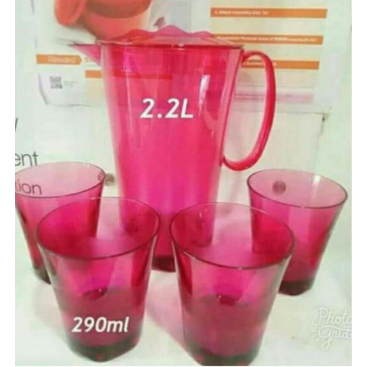 [💥 READY STOCK 💥]Set Jug Minuman Tupperware Sheerly Elegant(1set or loose) | Shopee Malaysia