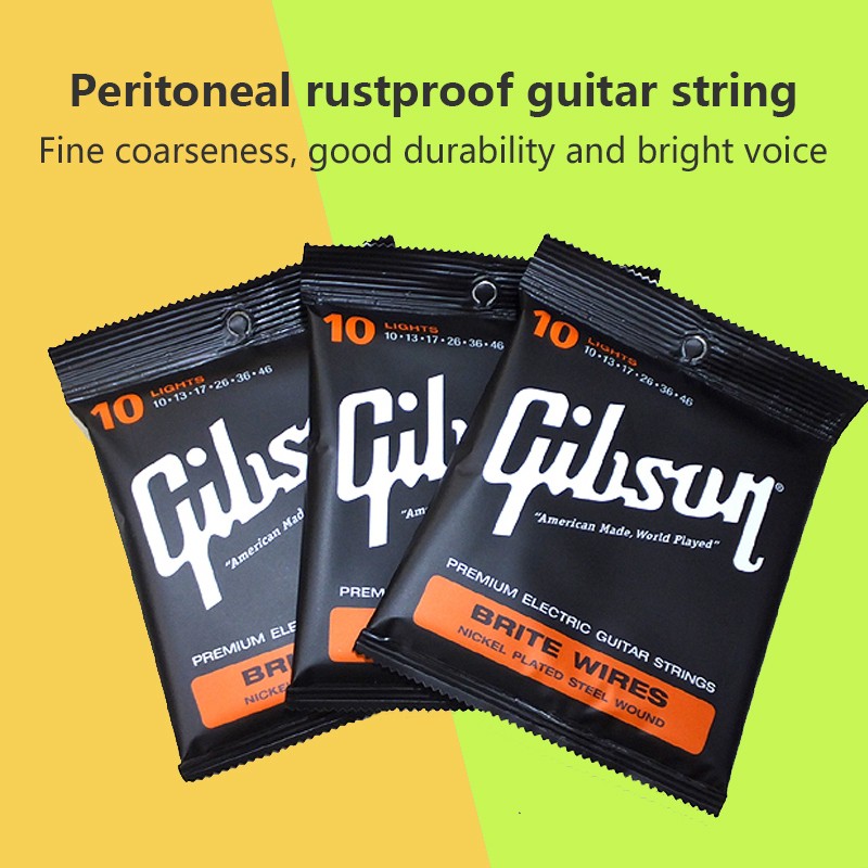 Full set 6pcs Gibson Acoustic / Electric Guitar Strings Steel Tali ...