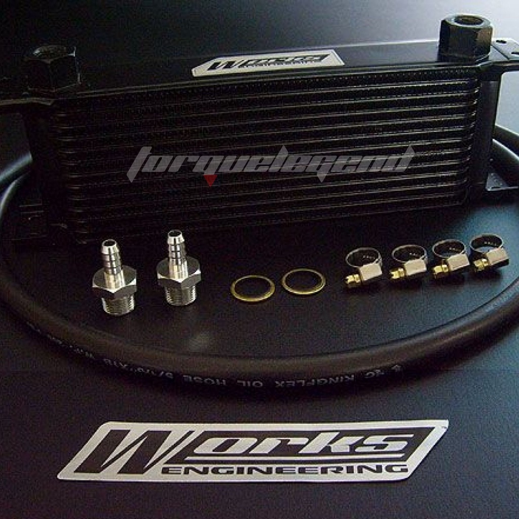 Works Engineering Universal 13 role ATF Gear Oil Cooler Kit MADE IN ...