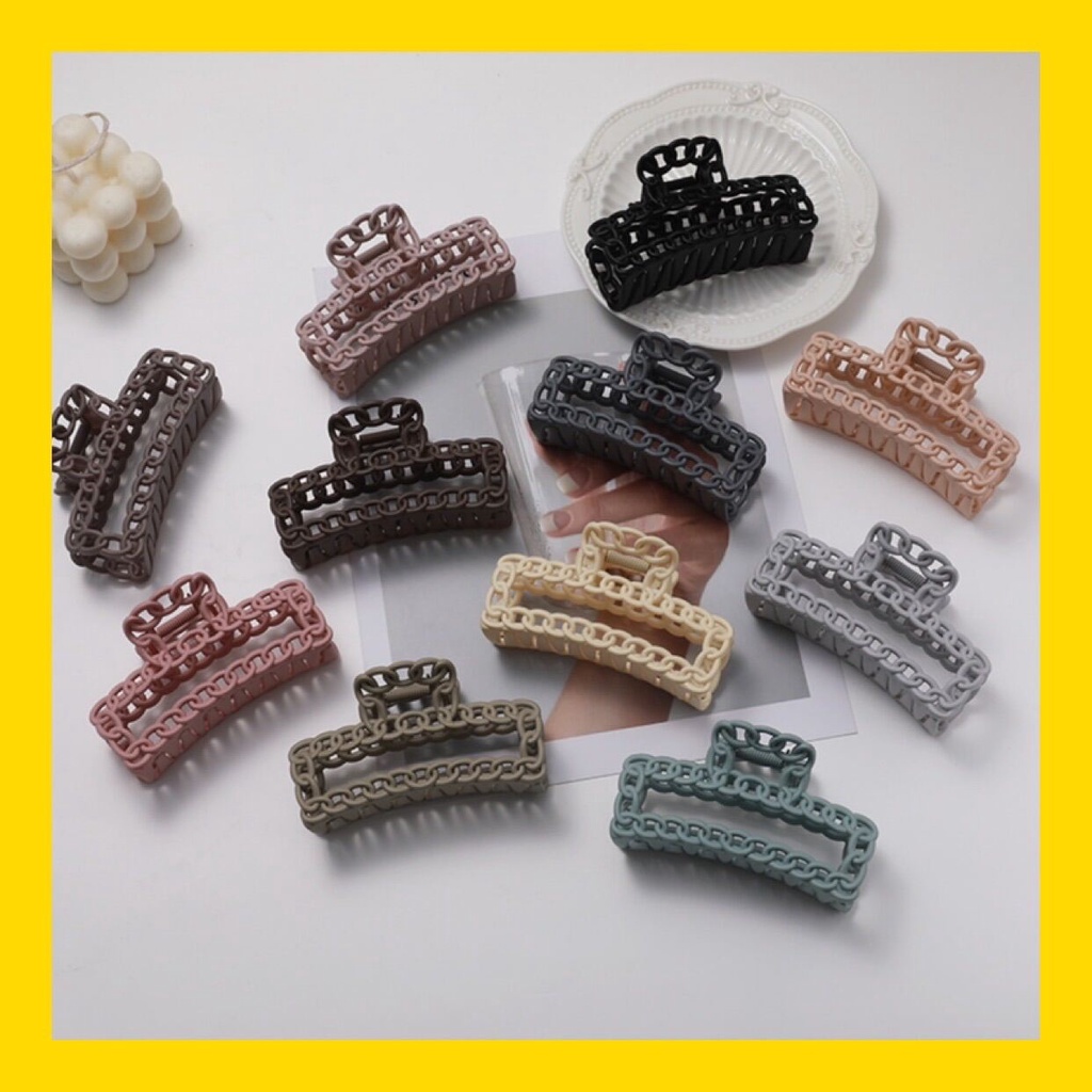 【Ready Stock】Jaws Clip Hair Clip sepit rambut Matte Colour/鳄鱼夹 磨砂大号抓夹 ...