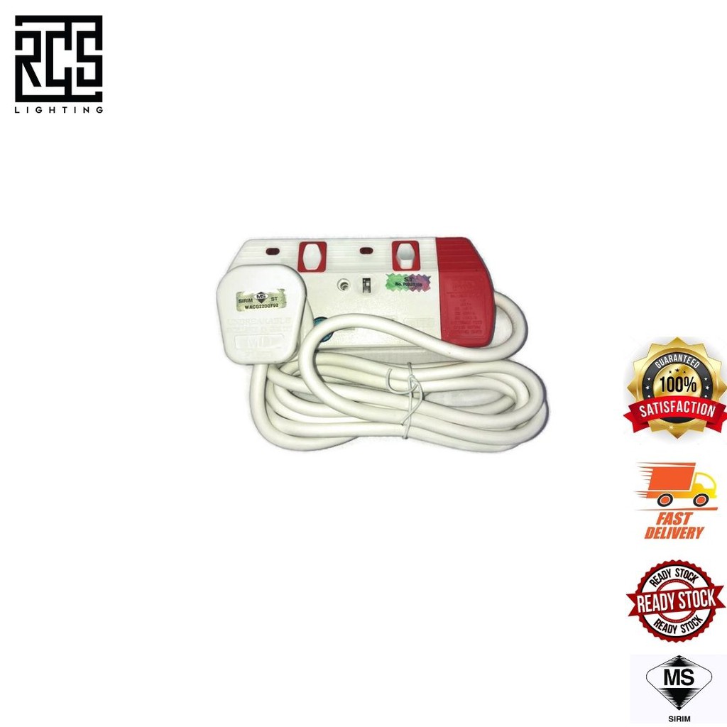 MD Trailing Socket with wire MAX 1500W (2G, 3G, 4G, 5G) | Shopee Malaysia