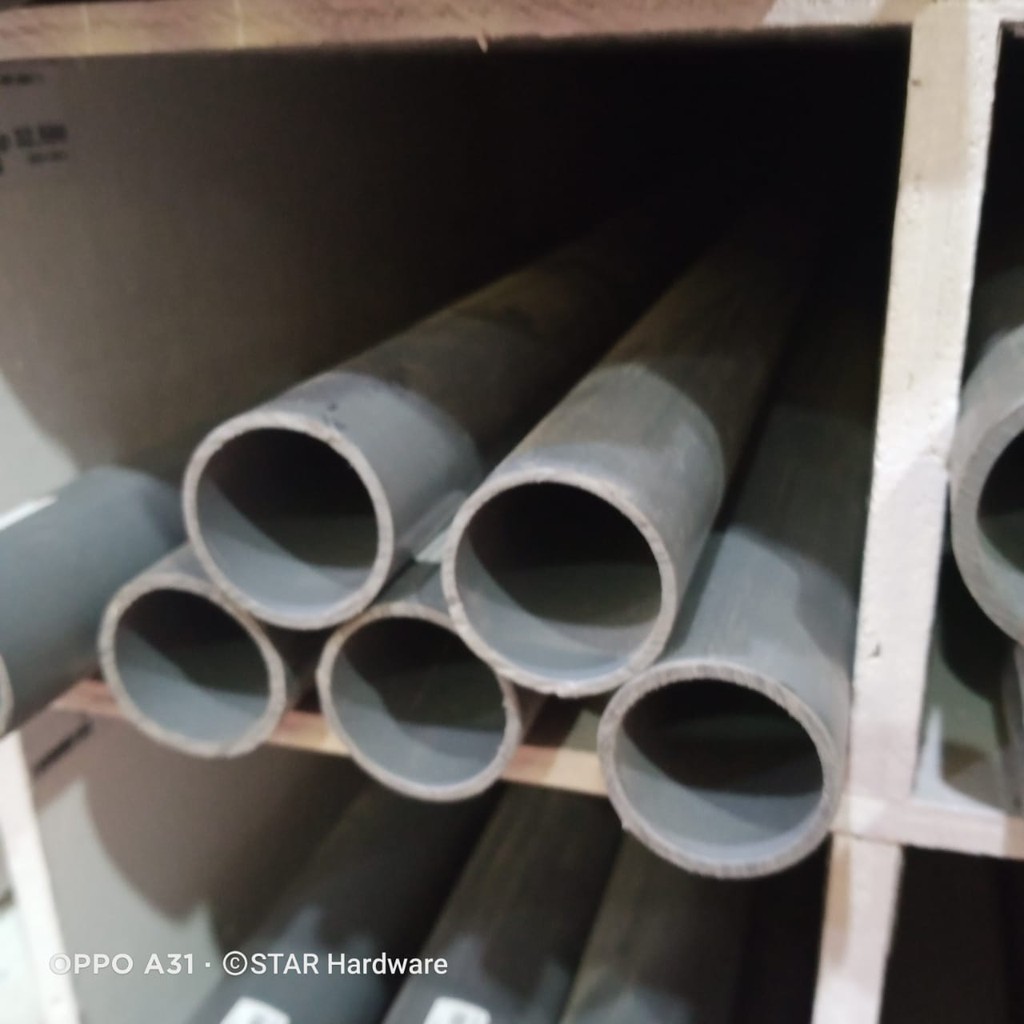 Maspion PVC Paralon Pipe Ash 1/2" (22 mm) AW Length Per 1 Meter ...