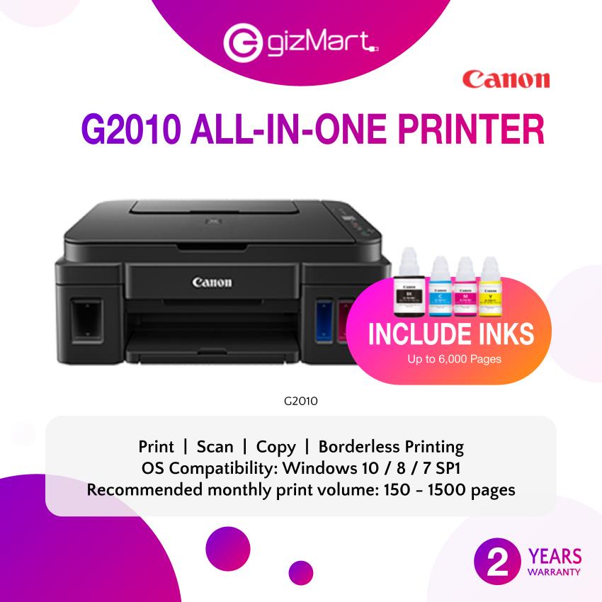 CANON Pixma G2010 Ink Efficient 3in1 A4 All-In-One (Print, Scan, Copy ...