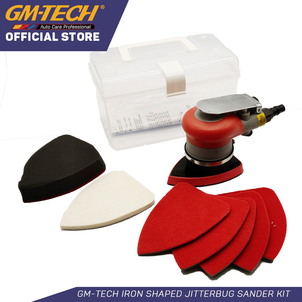 GM-TECH Iron Shape Jitterbug Sander Pneumatic Multi Purpose Glass ...