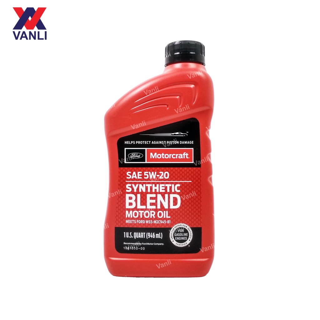 Ford Motorcraft Genuine SAE 5W20 Synthetic Engine Oil ( 1 Quart/ 946ml ...