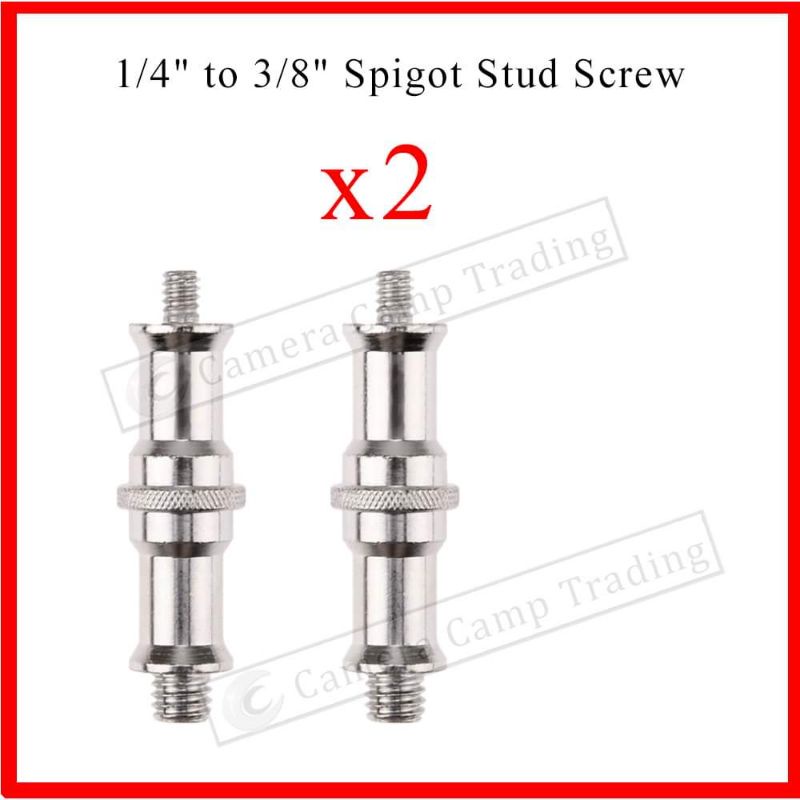 Adapter (Spigot)1/4 Female And 3/8 Female Threaded Tripod Screw Adapter ...