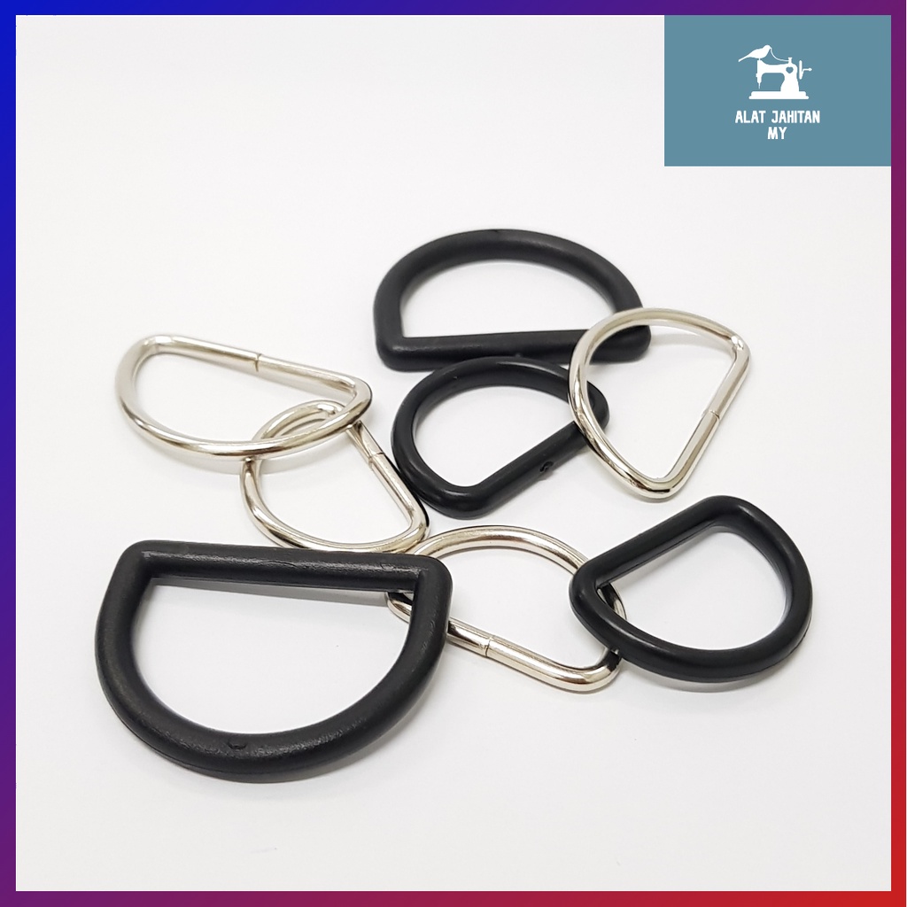 Plastic & Metal D-Ring Bag Buckle (2pcs/pack) | Shopee Malaysia
