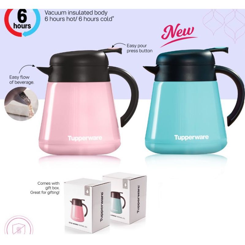 READY STOCK TUPPERWARE Cool Warmie Thermal Jug 800ML with Gift Box | Shopee Malaysia