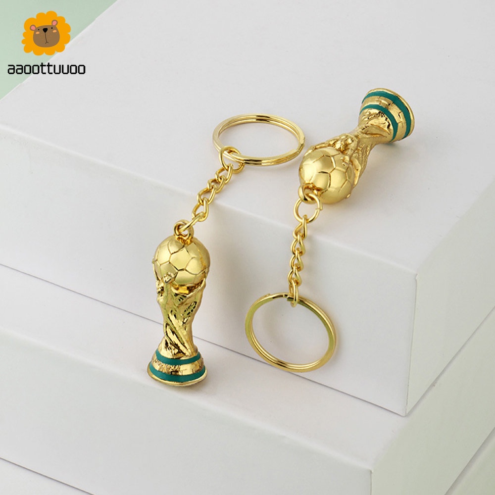 【COD】2022 New Mini Keychain Qatar World Cup Trophy Football Match ...