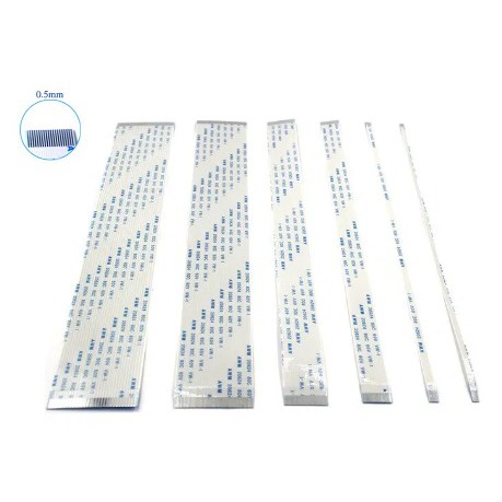 0.5mm Pitch FPC Flexible Flat Cable FFC Same Opposite Side Length 20cm ...