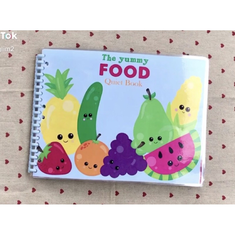 The yummy food Quiet Book/ Busy book | Shopee Malaysia