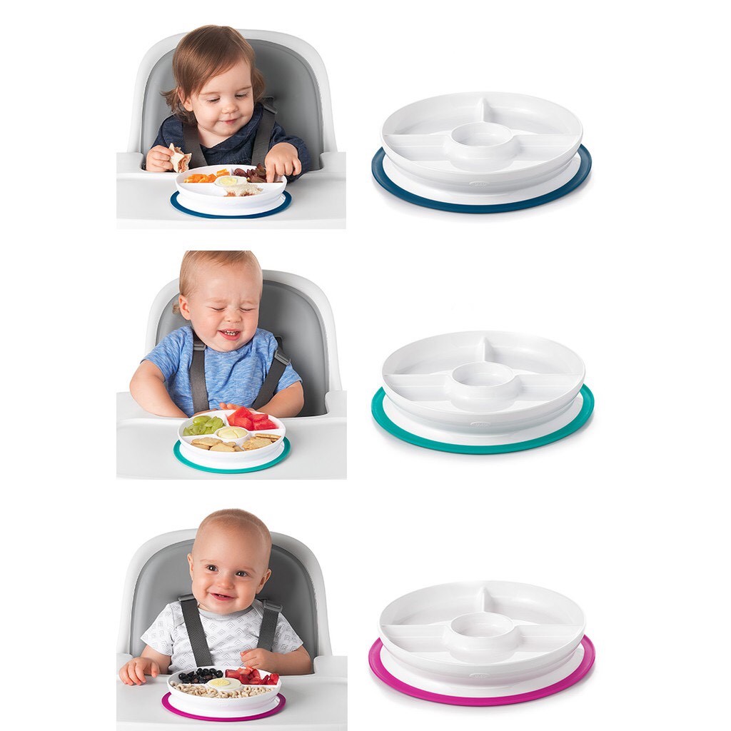 OXO Tot Stick & Stay Suction Divided Plate | Shopee Malaysia
