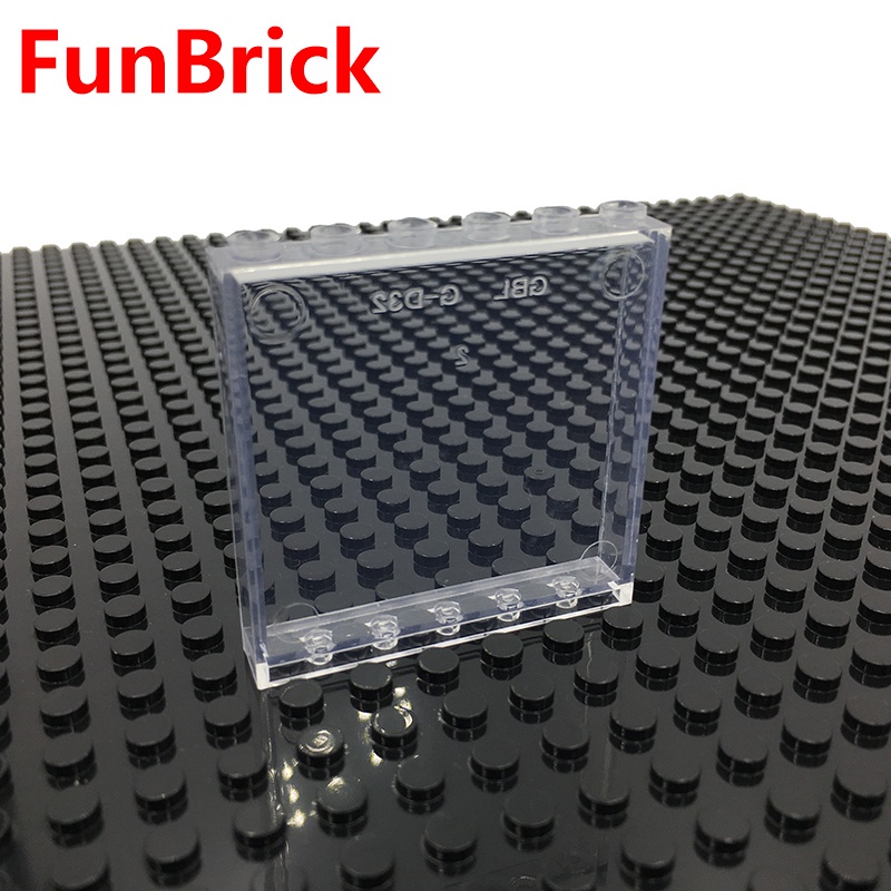 [Funbrick]20pcs Transparent Window Panel 1x6x6 59349 Compatible Classic ...