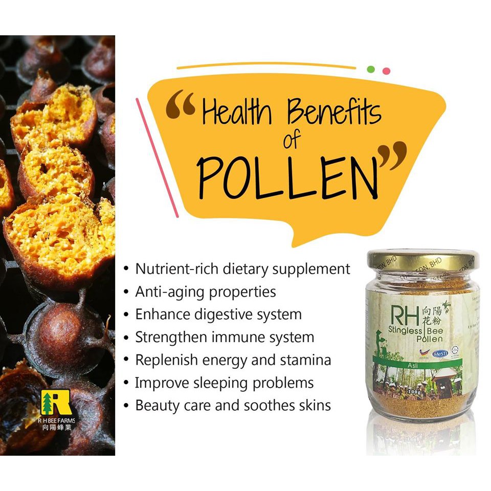 [HALAL] STINGLESS BEE POLLEN (100G) | Shopee Malaysia