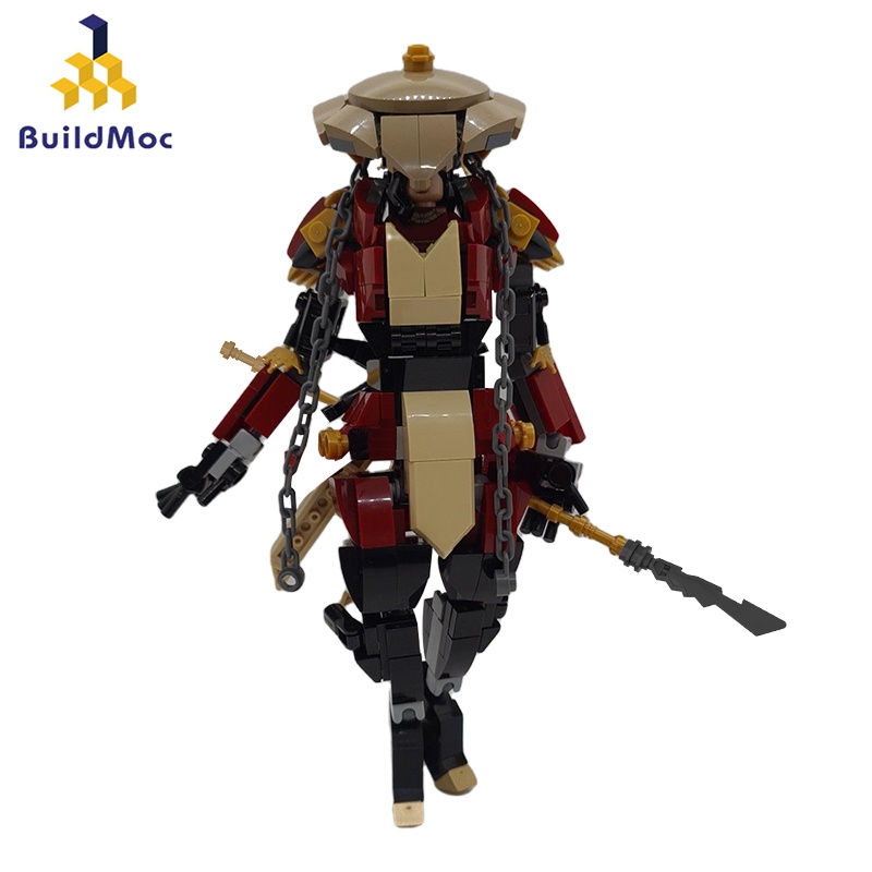 BuildMOC Ronin female samurai mech robot model Building Blocks toys for ...