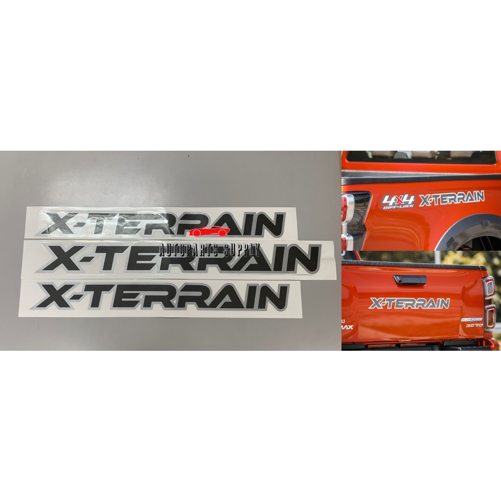 ORIGINAL ISUZU D-MAX DMAX 2021 - 2023 X-TERRAIN STICKER SET | Shopee ...