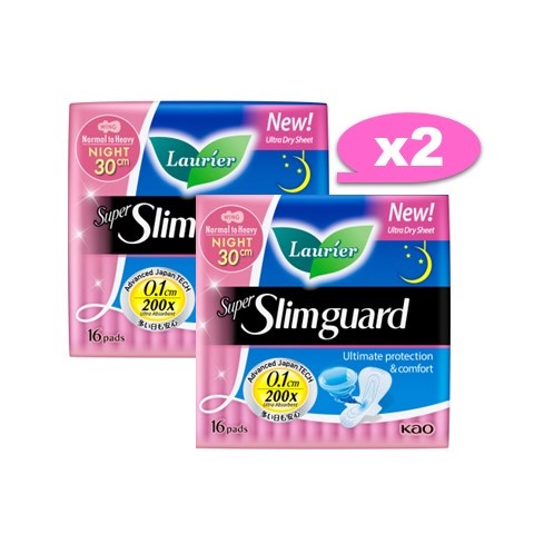 Laurier Super Slim Guard 2 x 16s (30cm) | Shopee Malaysia