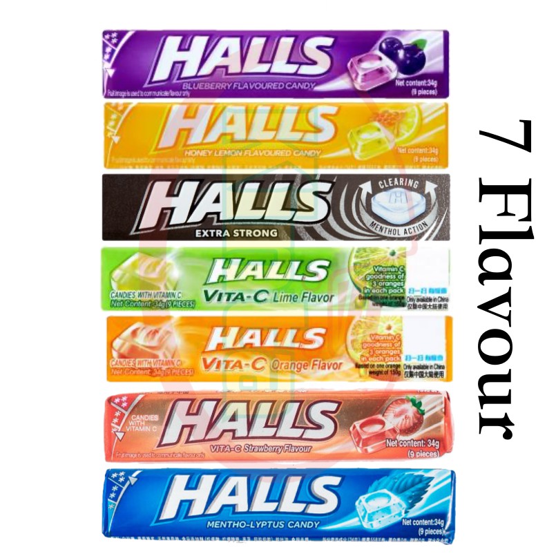 Halls Candy Assorted Flavour 34g | Shopee Malaysia