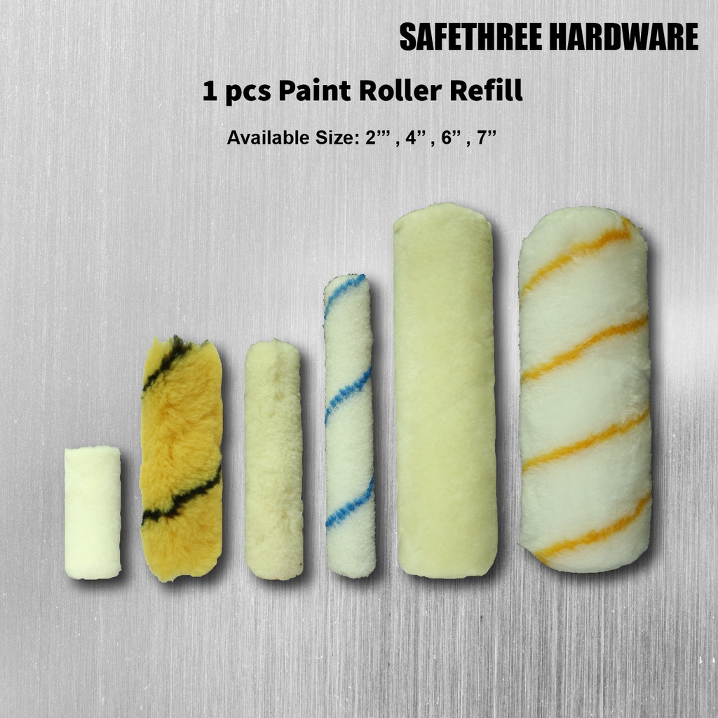 1 pcs 2'' 4'' 6'' 7'' Paint Roller Refill Painting Wall Wood Metal ...